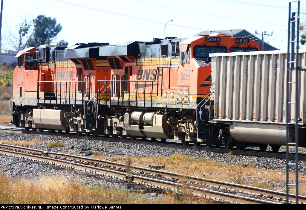DPU's 6153 & 5899 shove empties northbound